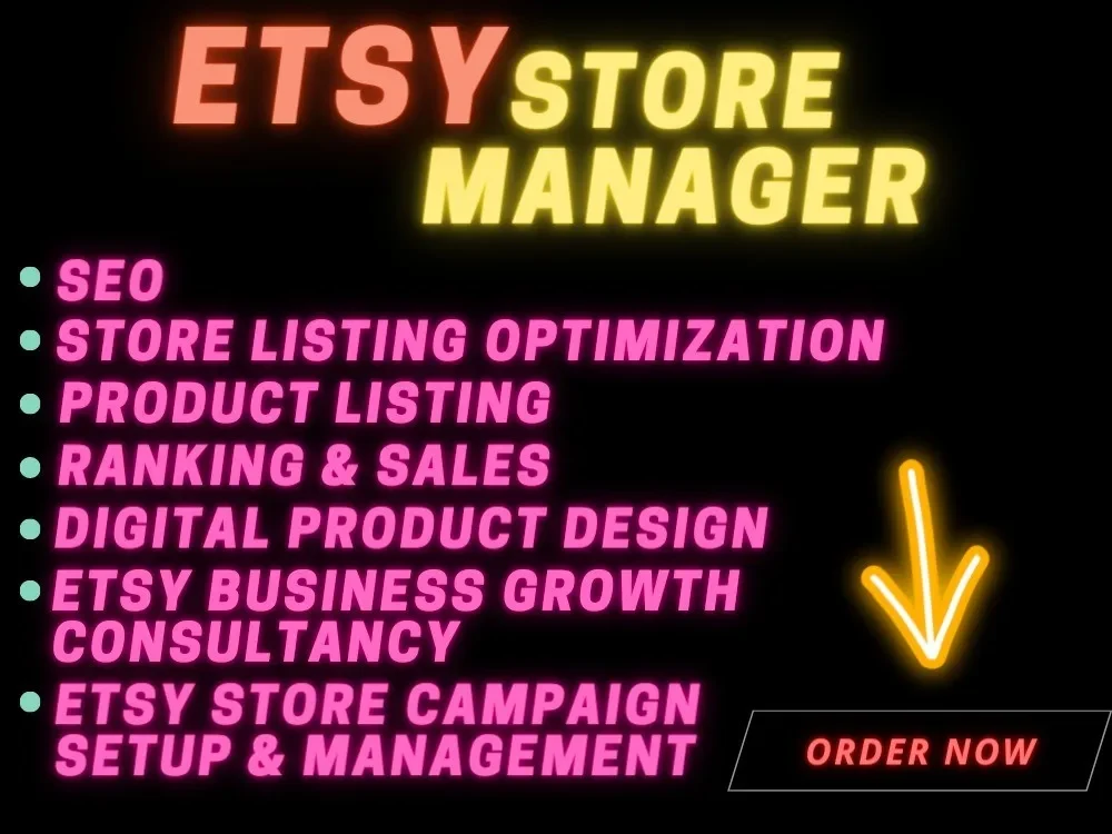 Complete management of Etsy Store in DP, PL, DS, WL Model | Upwork