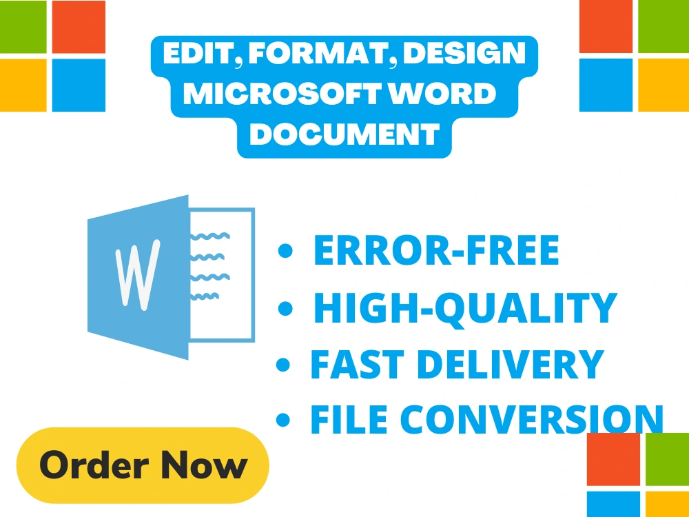 Formatted and converted document in MS word as required | Upwork