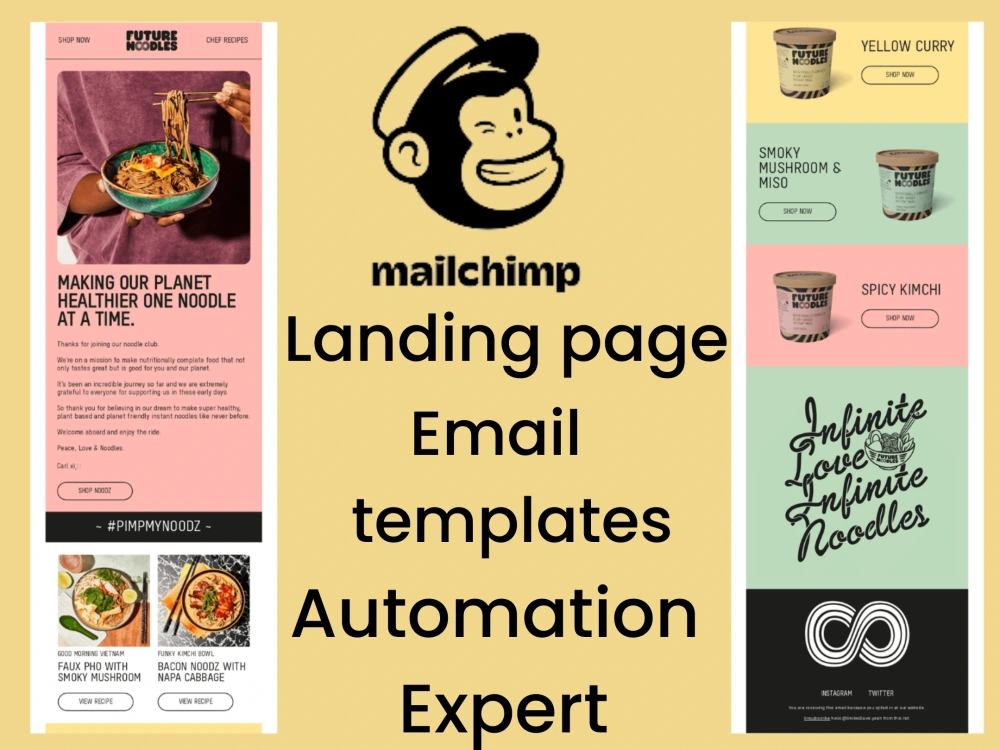 Mailchimp landing page, Mailchimp campaign, Mailchimp email template ...
