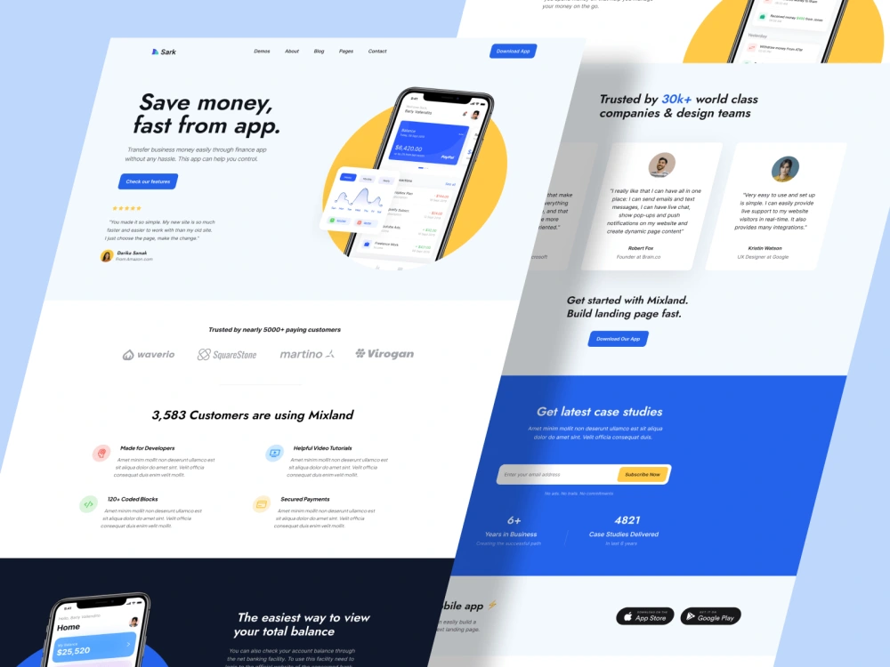 Fantastic Website Landing Page UX UI design in Figma that drive ...