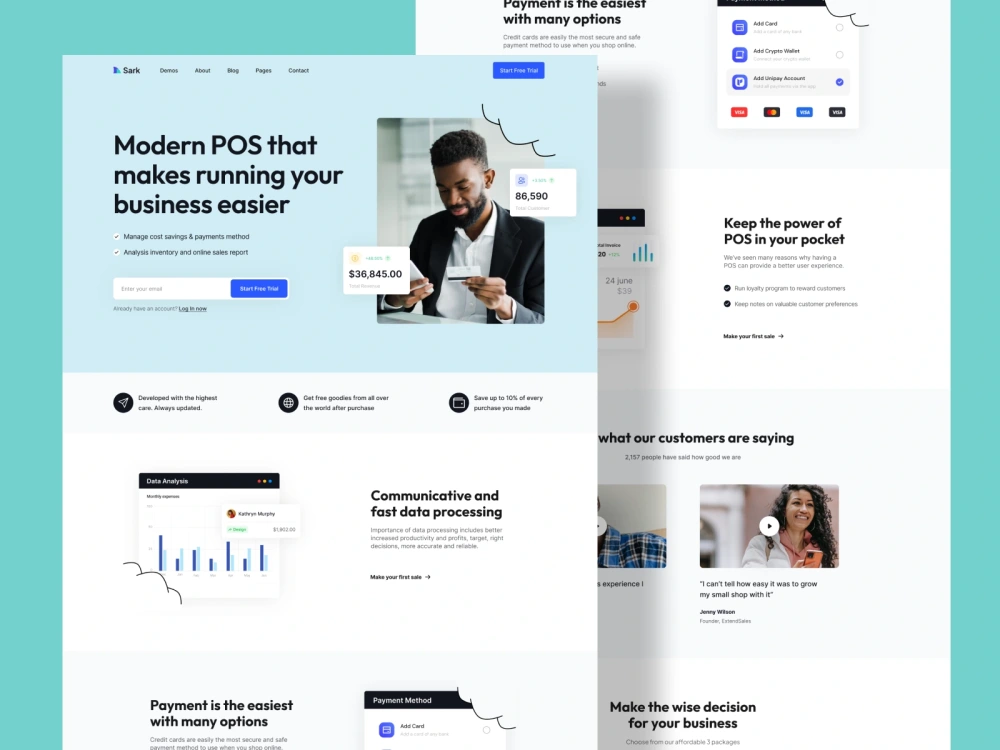 Fantastic Website Landing Page UX UI design in Figma that drive conversion | Upwork