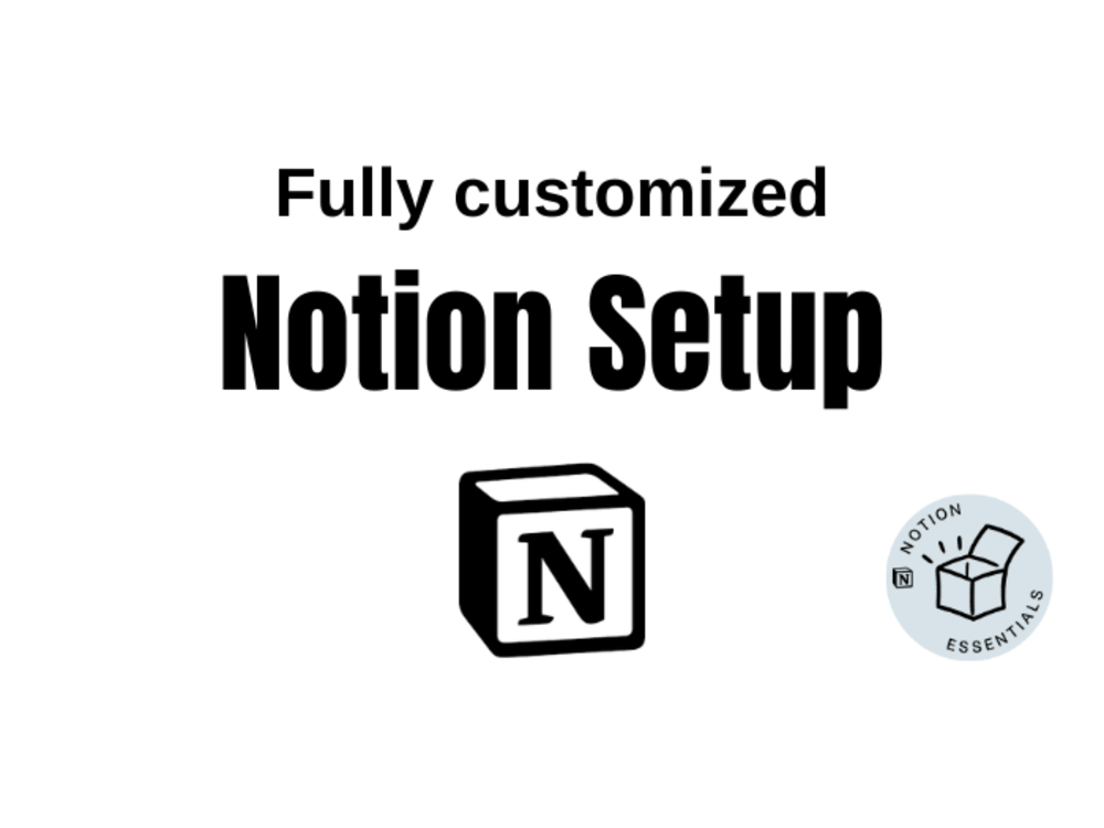 A fully personalized notion setup | Upwork