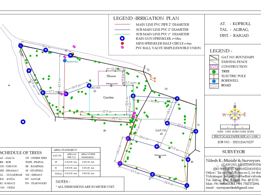Residential irrigation design with material take-off | Upwork