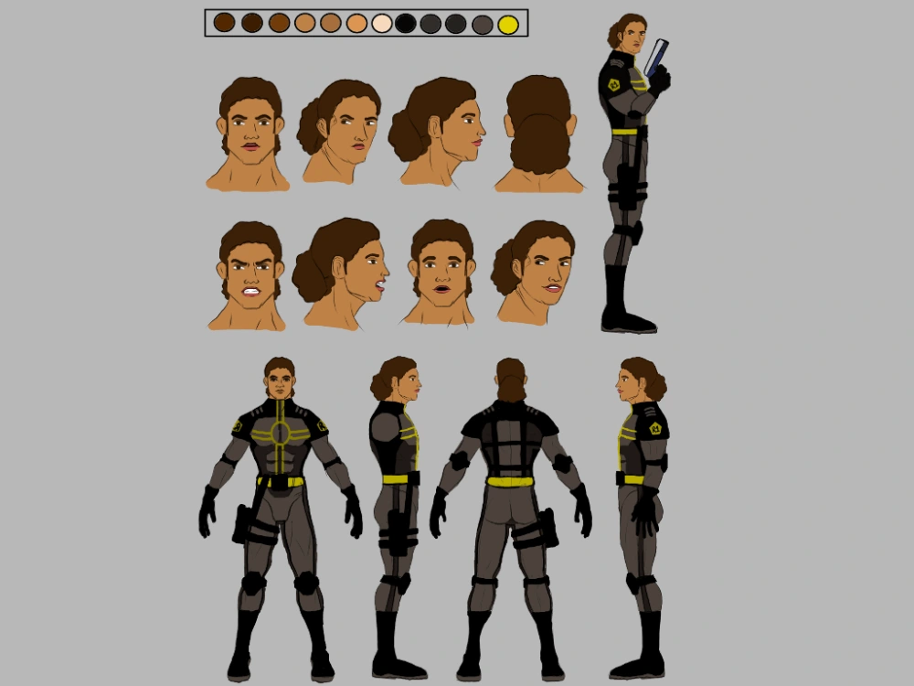 A character turnaround sheet | Upwork