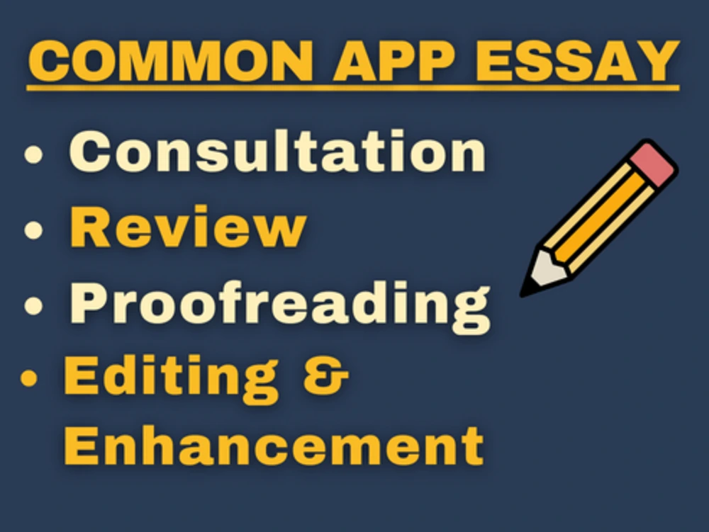 A perfectly edited Commonapp Essay | Upwork