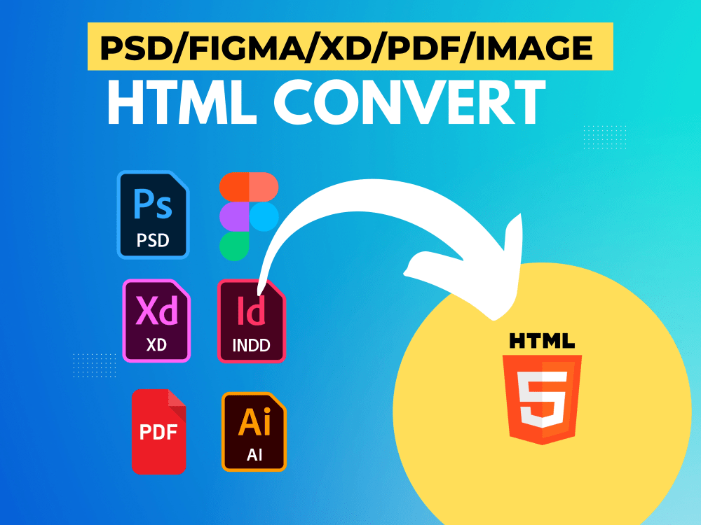 Your design converted into responsive HTML template. | Upwork
