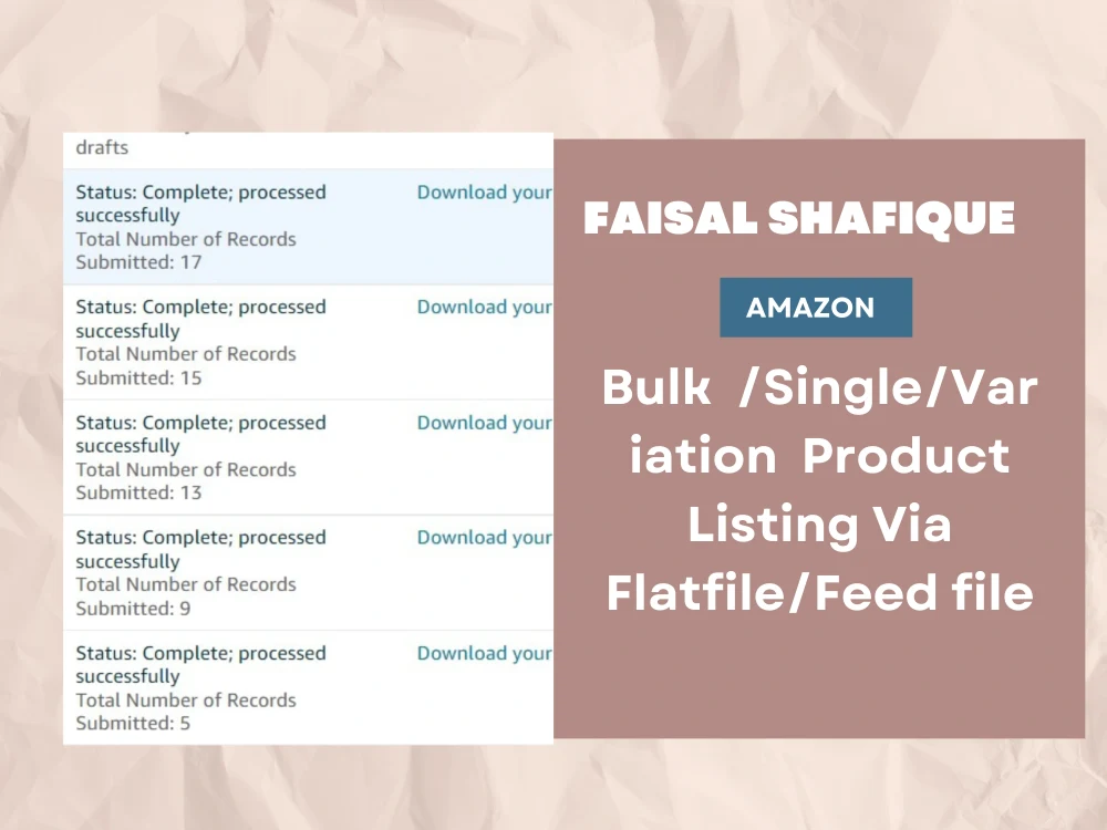 Resolved Amazon Variation Issues, Parent-Child Listing Errors Troubleshoot | Upwork