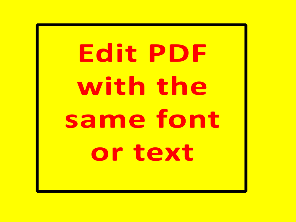 An edit of pdf document with the same font or text | Upwork