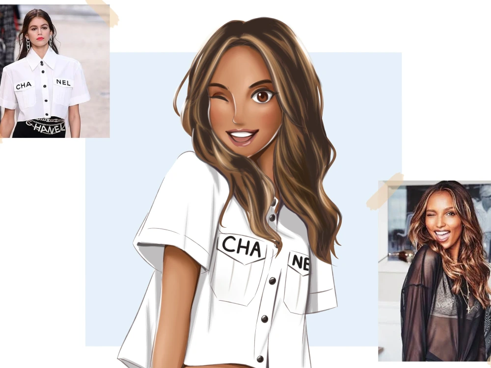 A custom portrait in semi-realistic cartoon style | Upwork