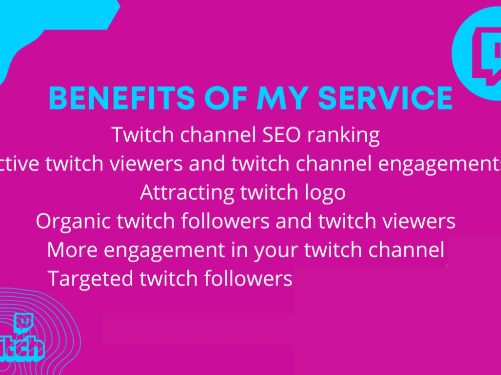 An organic twitch channel promotion to boost up your twitch channel ...