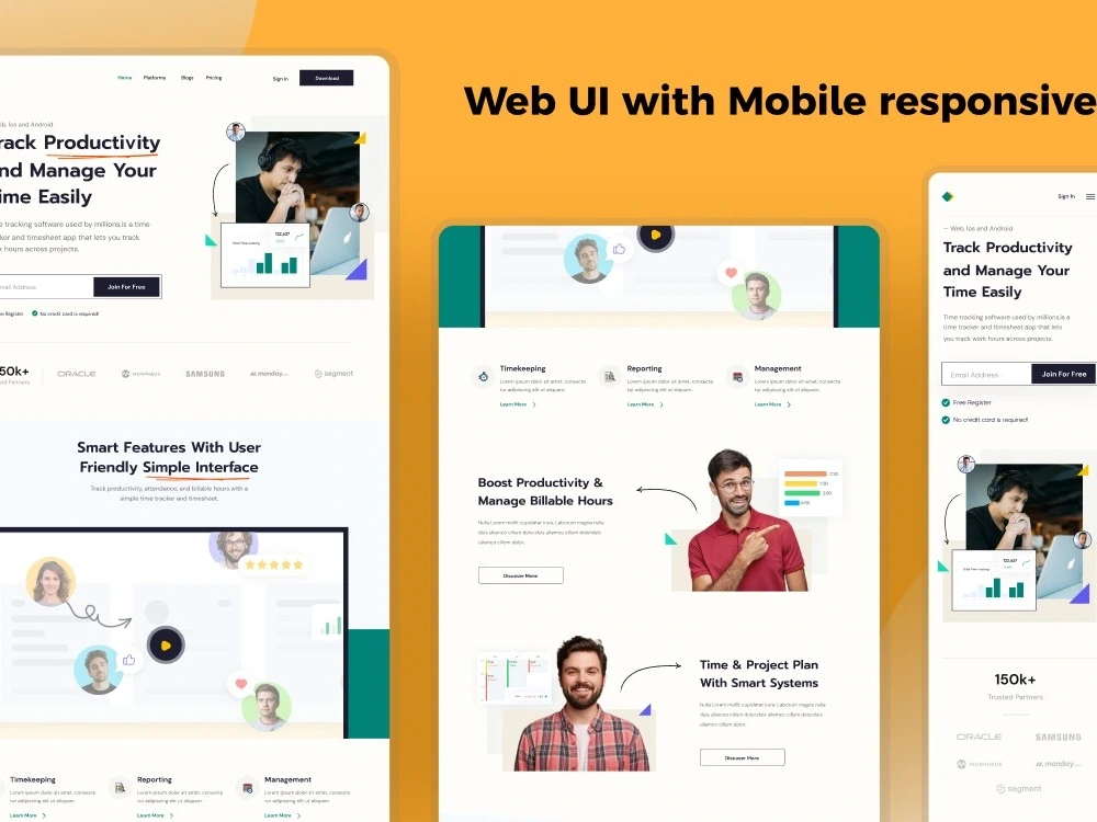 Ui ux redesign for responsive or web ui design or dashboard using figma ...