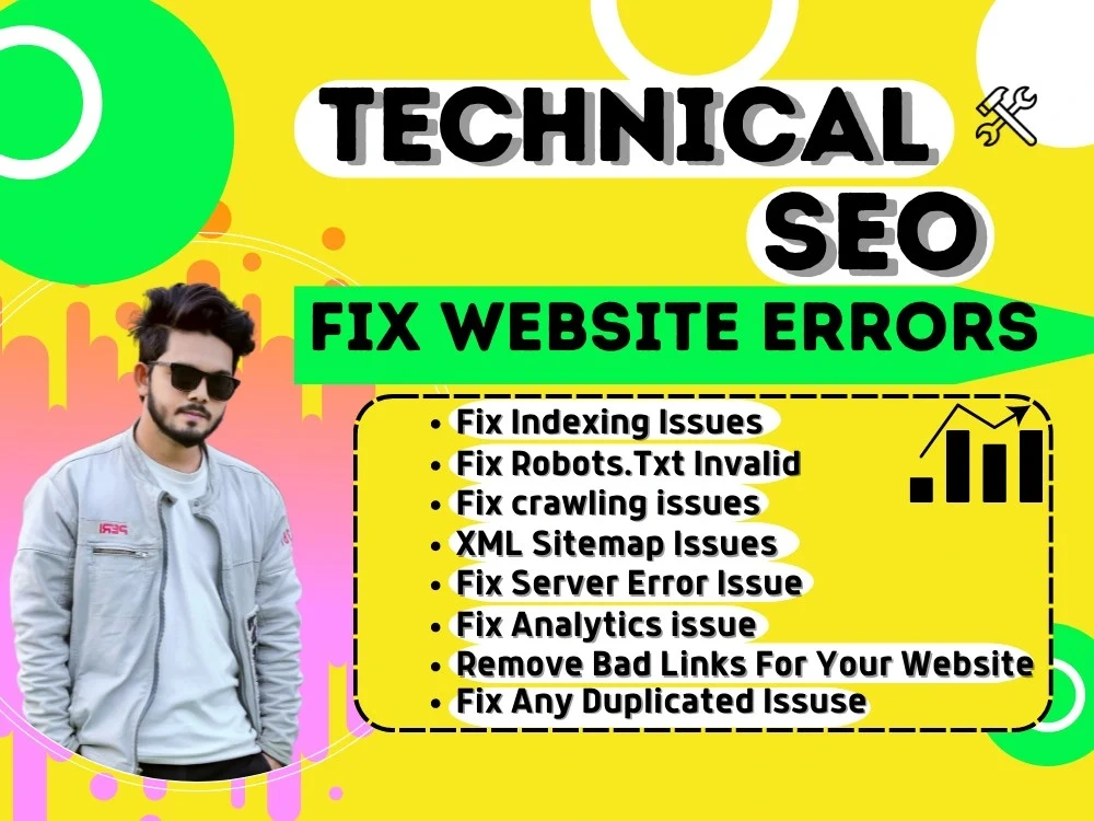 Fixing technical SEO problems, On page SEO Of WordPress, Wix Website ...