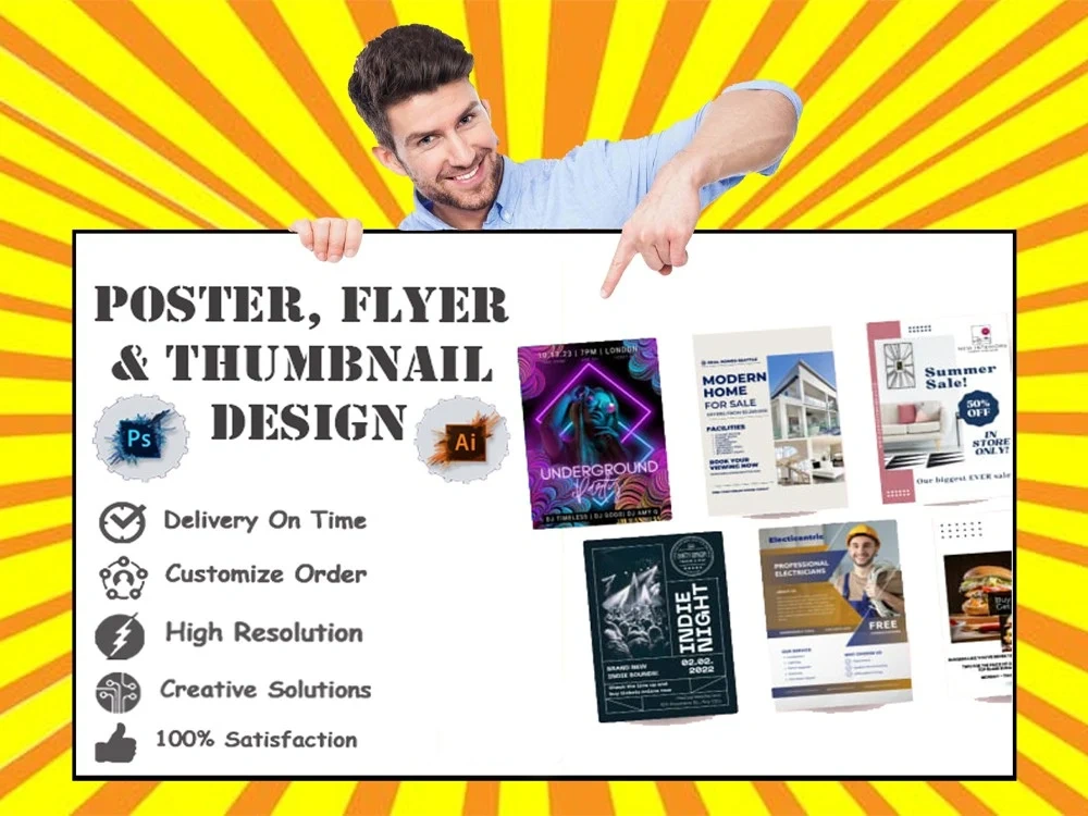 An amazing poster, thumbnail and flyer | Upwork