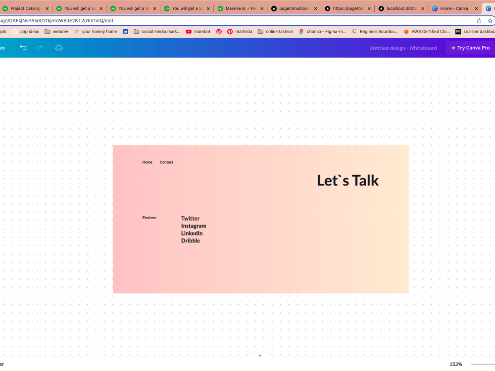 A Simple Website With Sliding Pages Effect | Upwork