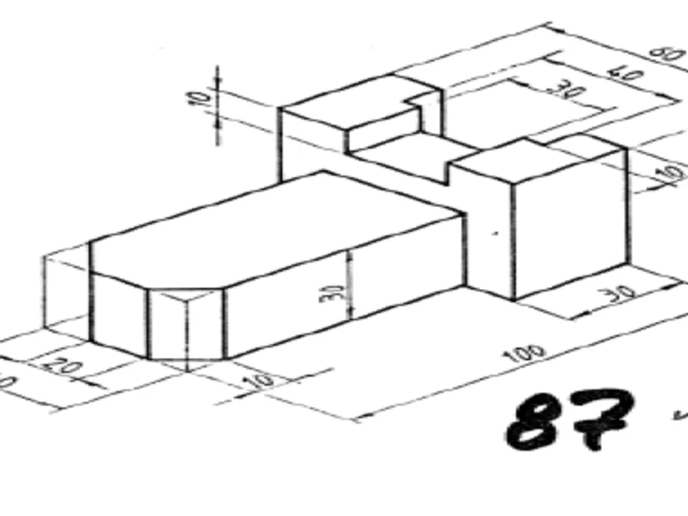 2D drawings for given 3d shapes. | Upwork