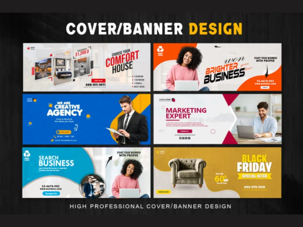 Amazing cover, header and banner for Facebook, LinkedIn ,Twitter ...
