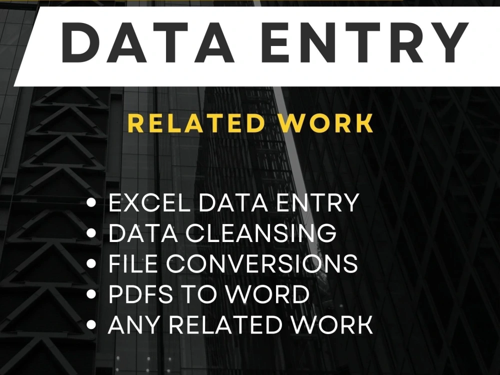 Data Entry, Web Research, Excel Data Entry & Virtual Assistance | Upwork