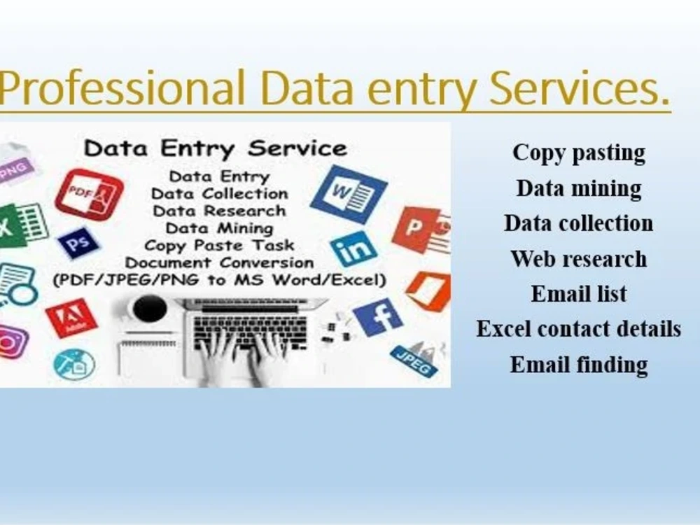 Do professional data entry and analysis | Upwork