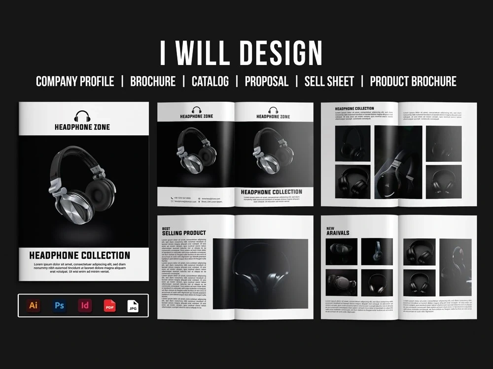 A product catalog brochure sell sheet line sheet digital lookbook ...