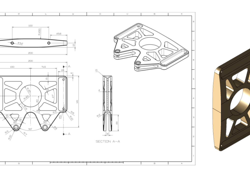 3d/2d model in solid works or fusion360 | Upwork