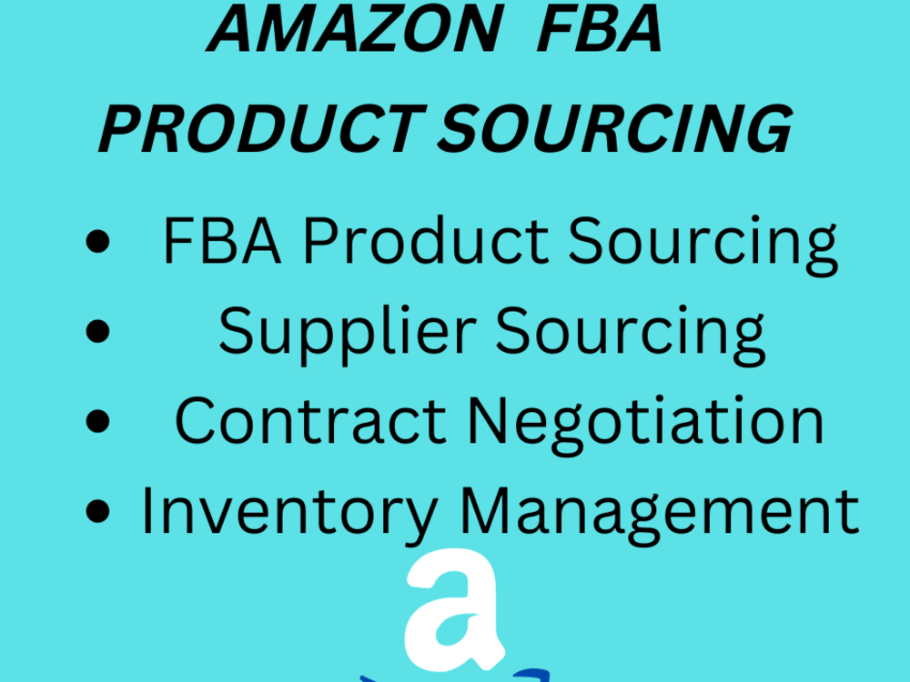 Products sourced for your amazon FBA | Upwork
