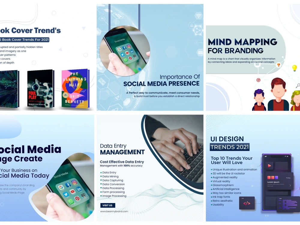 Creative social media designs for Facebook, Instagram, Twitter or ...