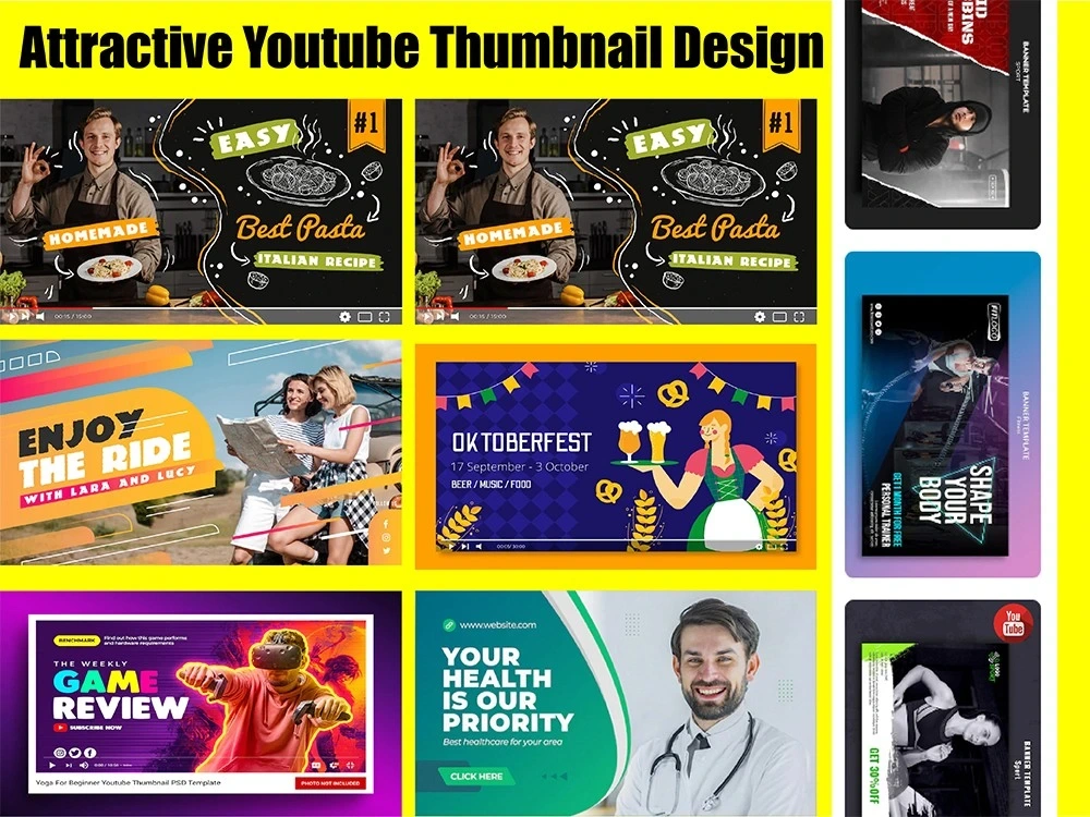 Attractive Youtube thumbnail design For Your Video | Upwork