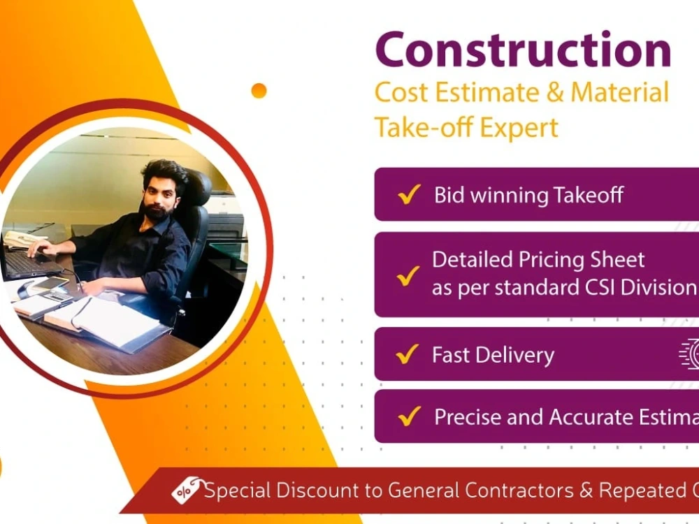 Material Takeoff Quantity takeoff and Construction Cost Estimates | Upwork