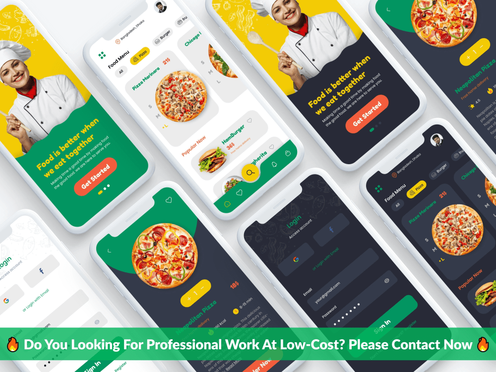 Restaurants mobile app UI UX design for your business in 24 hours | Upwork