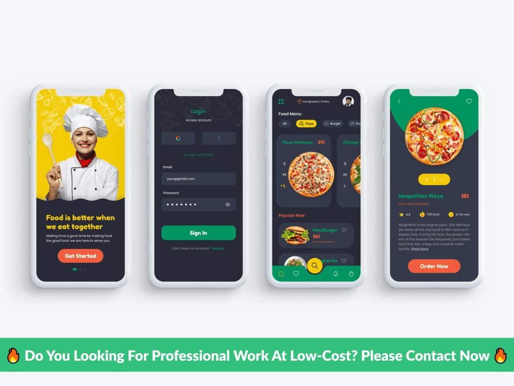 Restaurants mobile app UI UX design for your business in 24 hours | Upwork