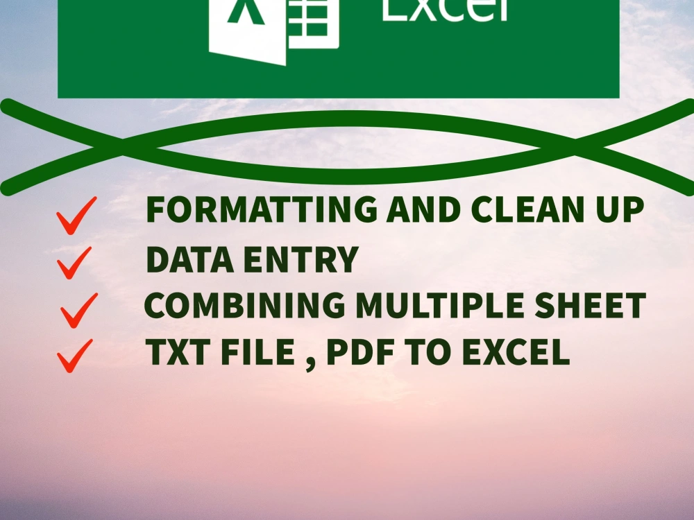 Data formatting, cleanup & data entry & converting files to excel | Upwork