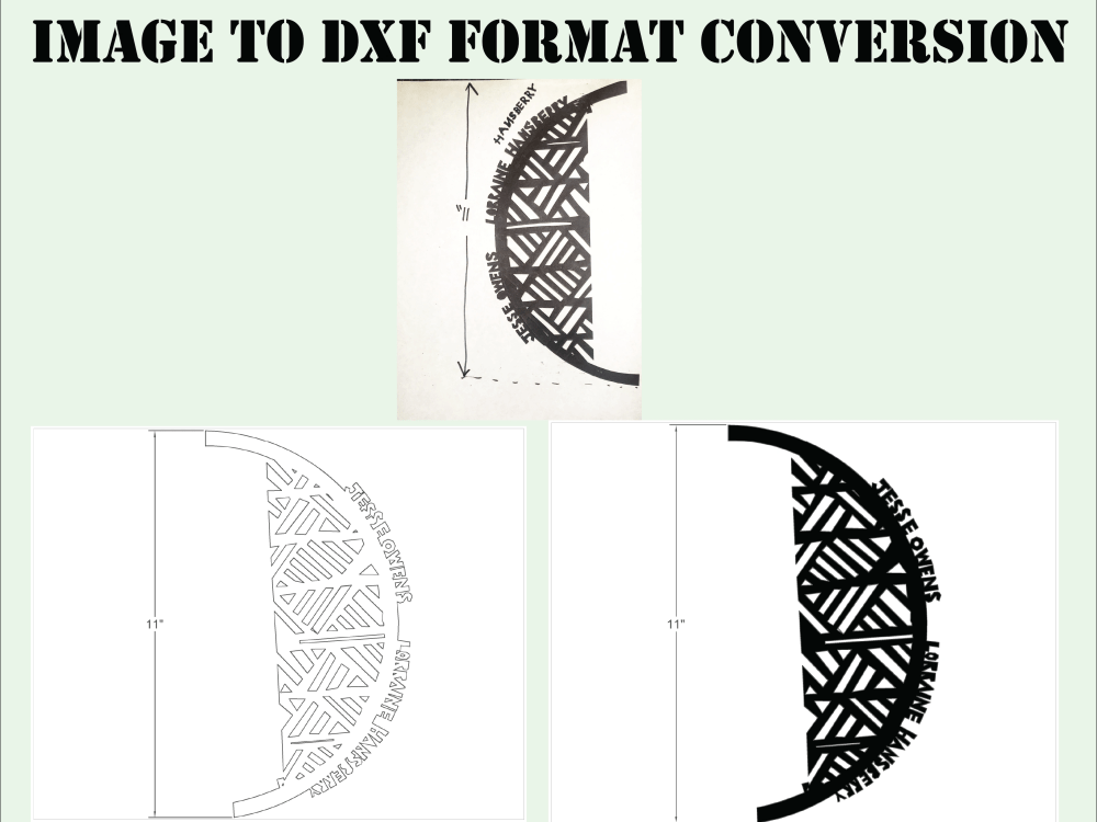 DXF Files of logos and designs of images for laser cutting | Upwork