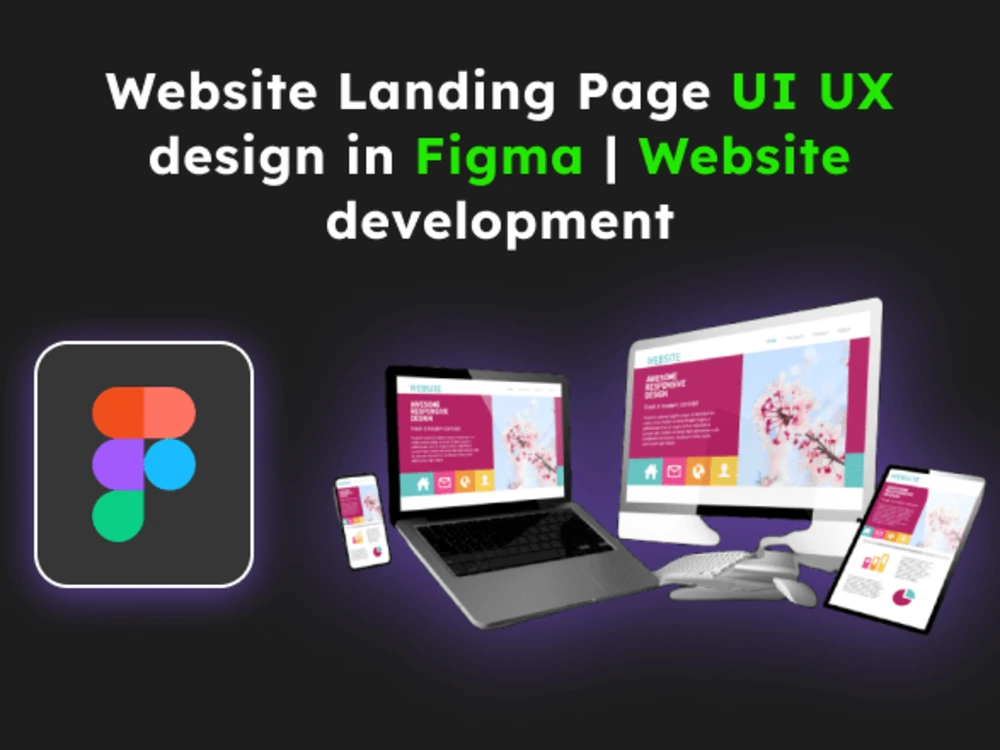 Website Landing Page UI UX design in Figma | Website development | Upwork