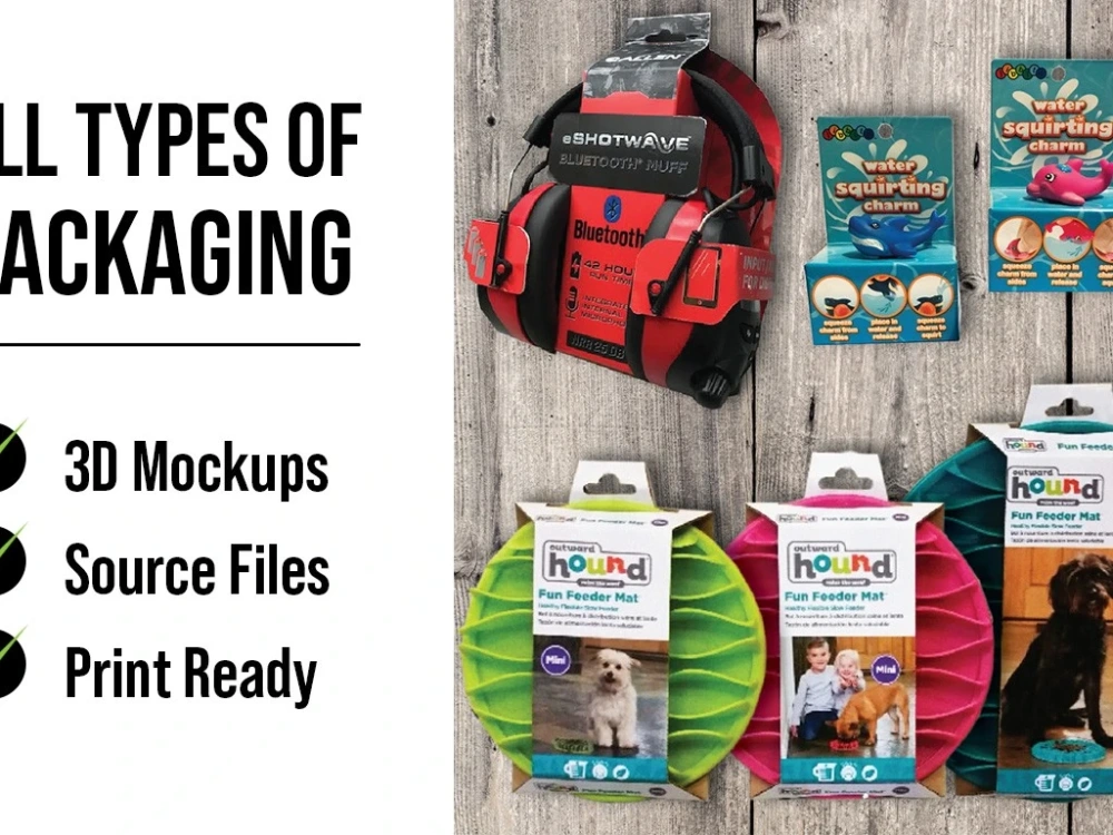 Print-ready packaging files and a rendering | Upwork