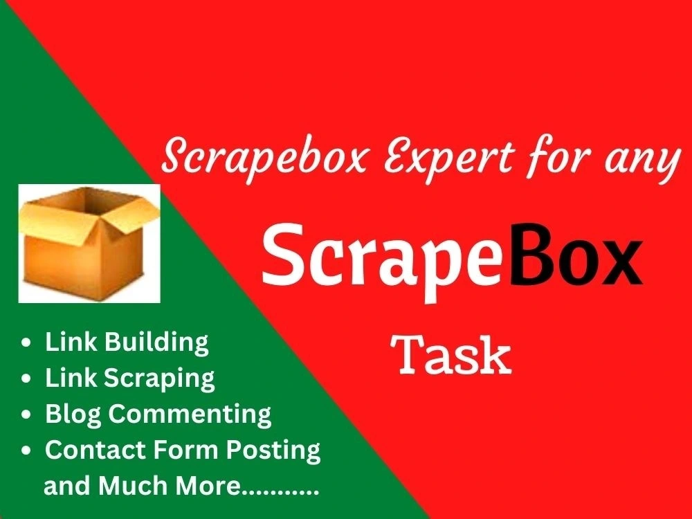 Any Scrapebox service from Scrapebox Expert | Upwork