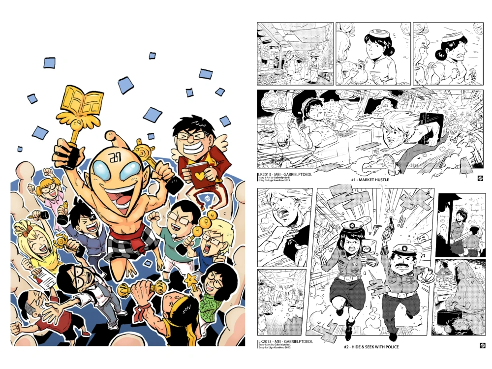 Colorful comic book pages, comic strip, and webtoon | Upwork