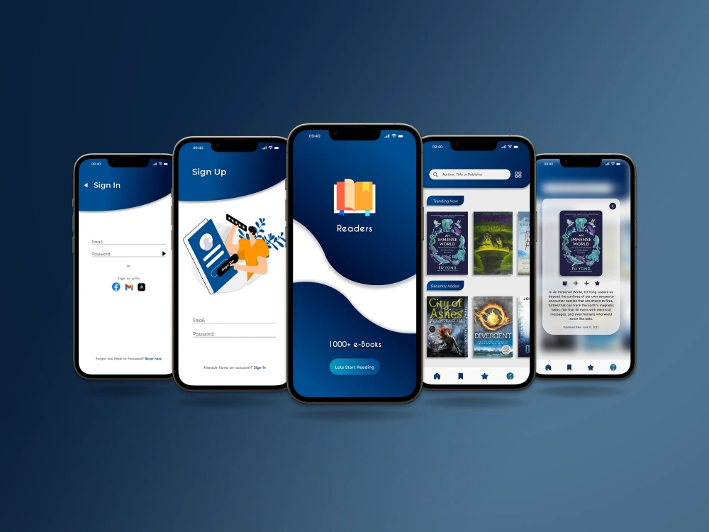 A professional mobile app UI/UX design, landing page and website design ...