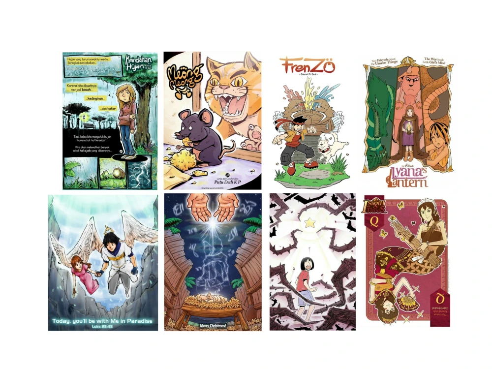 Colorful comic book pages, comic strip, and webtoon | Upwork