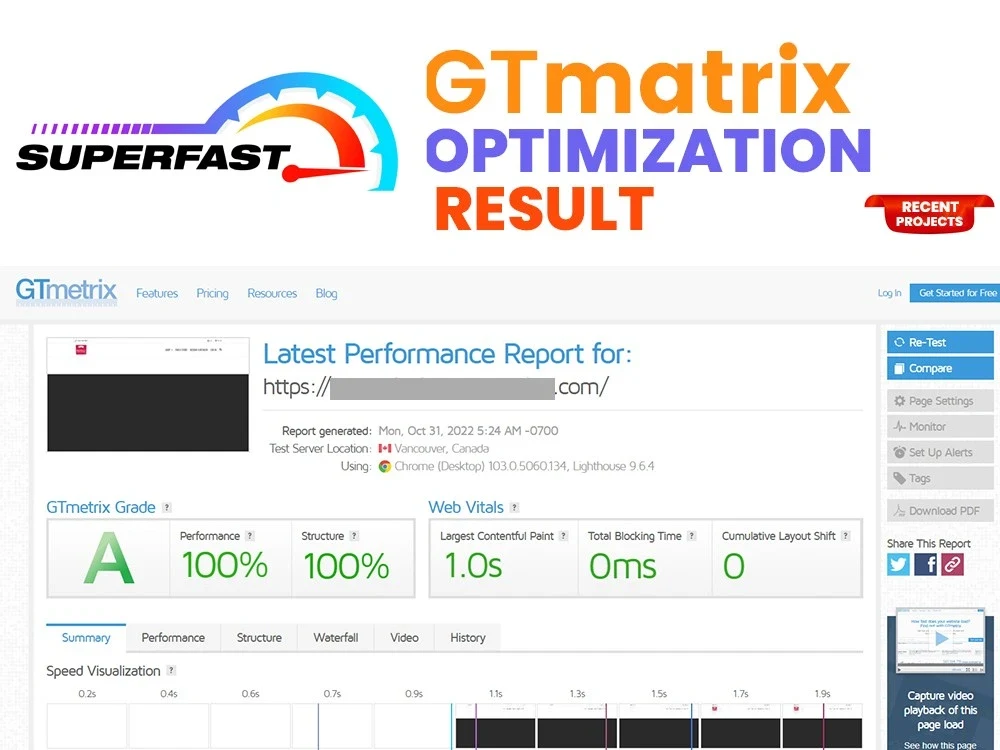 95+ speed optimization for your website| Fast loading| High performance | Upwork