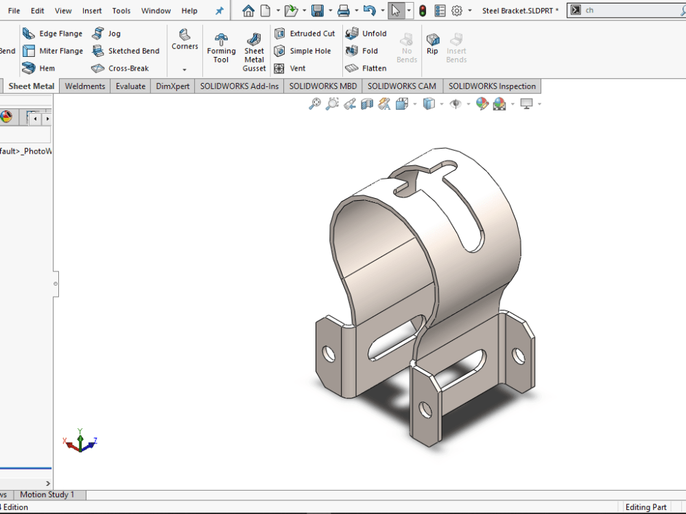 Outstanding Solidworks Sheet Metal Design and DXF file - SLDDRW SLDASM ...
