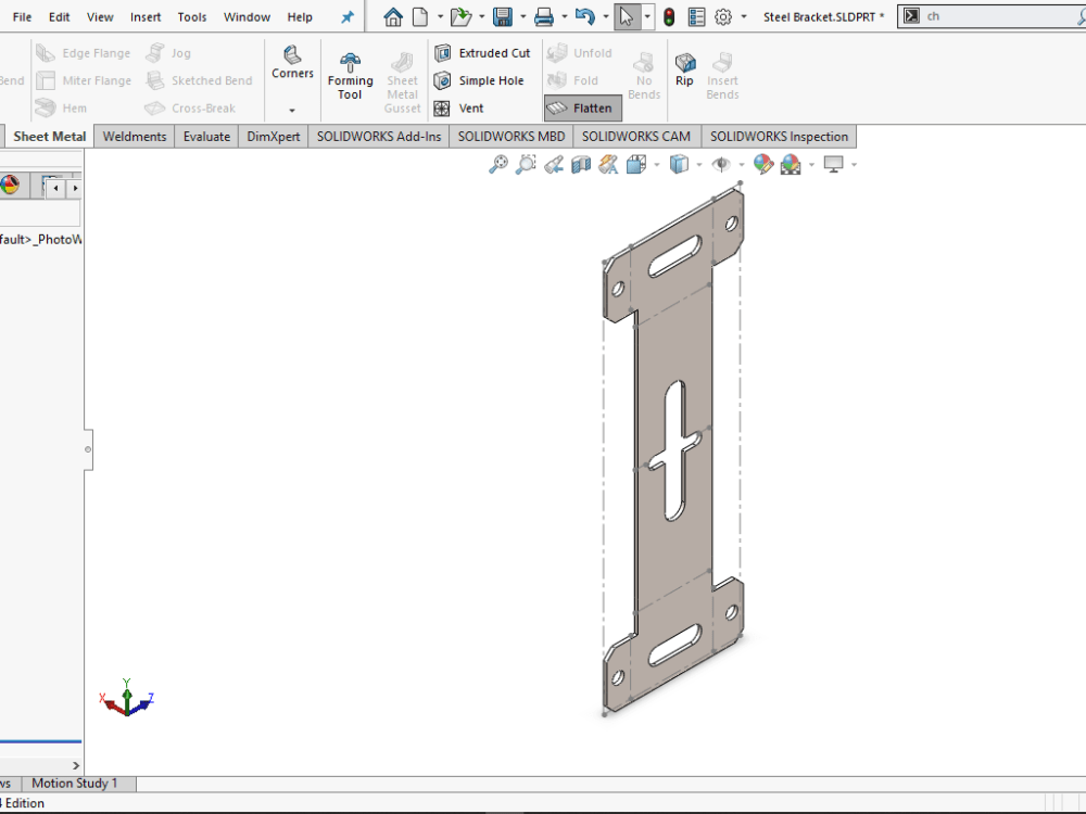 Outstanding Solidworks Sheet Metal Design and DXF file - SLDDRW SLDASM ...