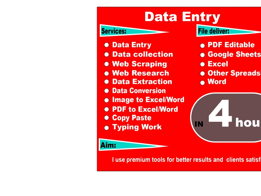 Lead Generation, Web Scraping, Data Entry, Convert Files to PDFWord/excel | Upwork