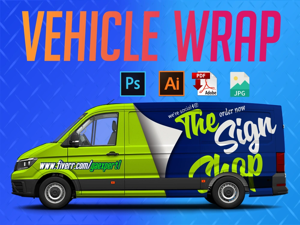 Amazing vehicle wrap,car wrap, van wrap food truck wrap designs | Upwork