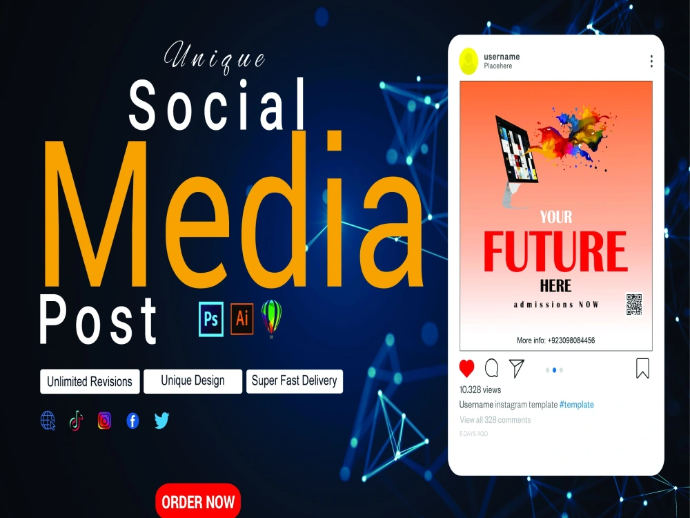 Design unique and branded social media posts within 1 hour | Upwork