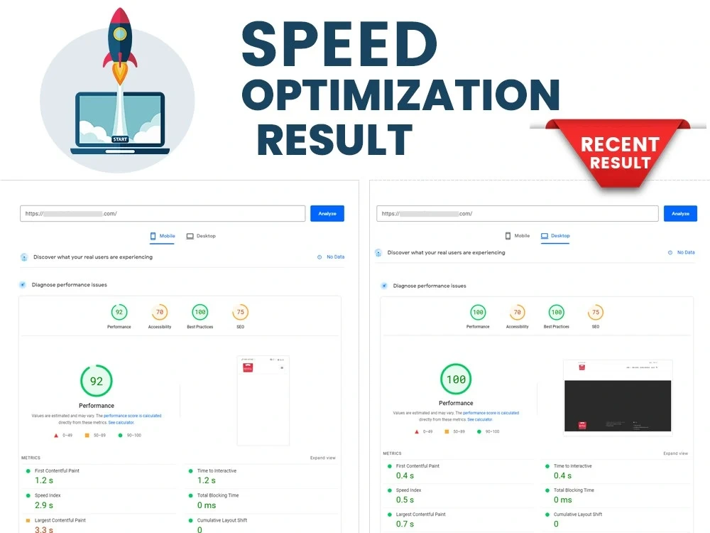 95+ Speed optimization solution for your website|Google pagespeed ...