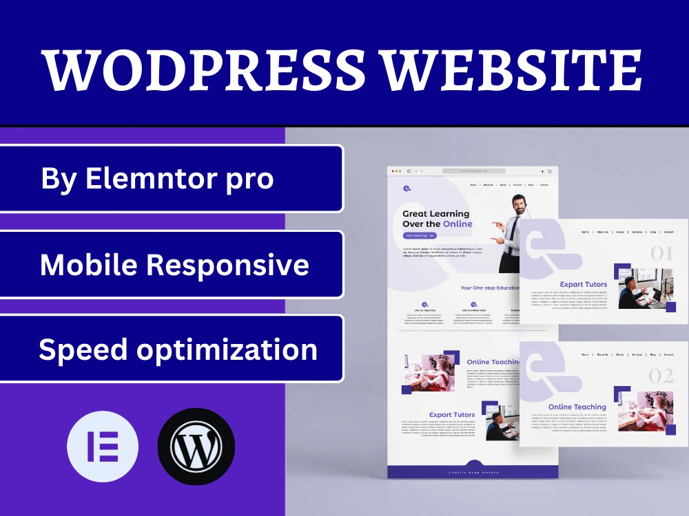 A functional WordPress responsive website by elementor pro | Upwork