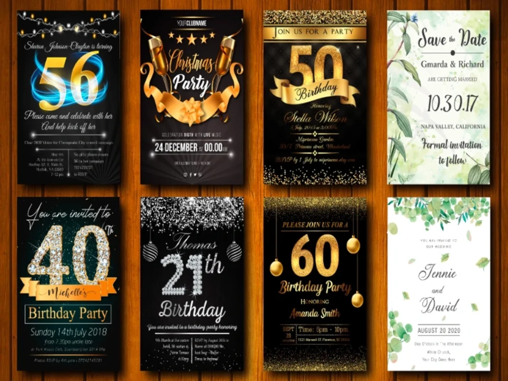 Double Sided Invitation Design | Upwork