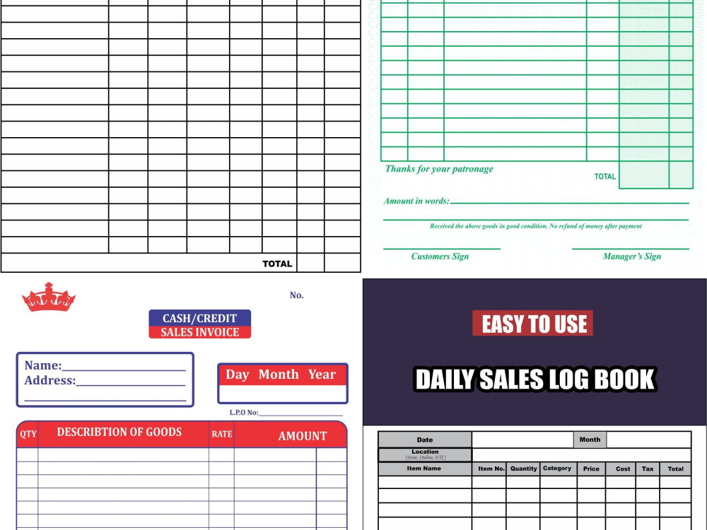 Simple and easy-to-use Daily Sales Log Book | Upwork