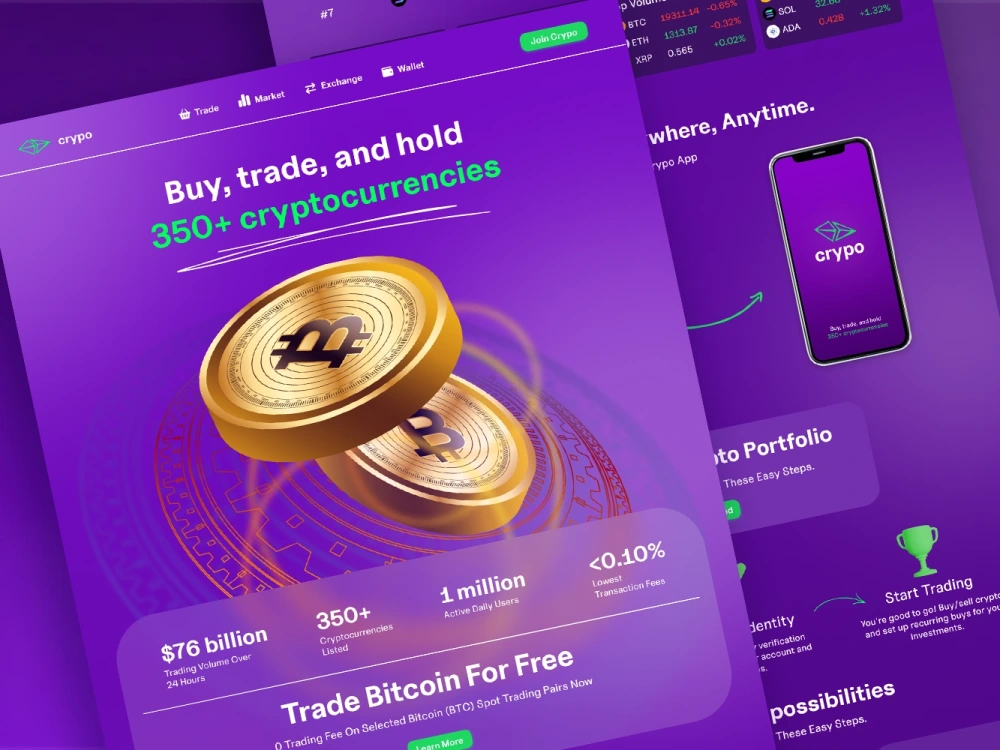 Modern website UI design, mobile UI, landing page UI design in Figma ...