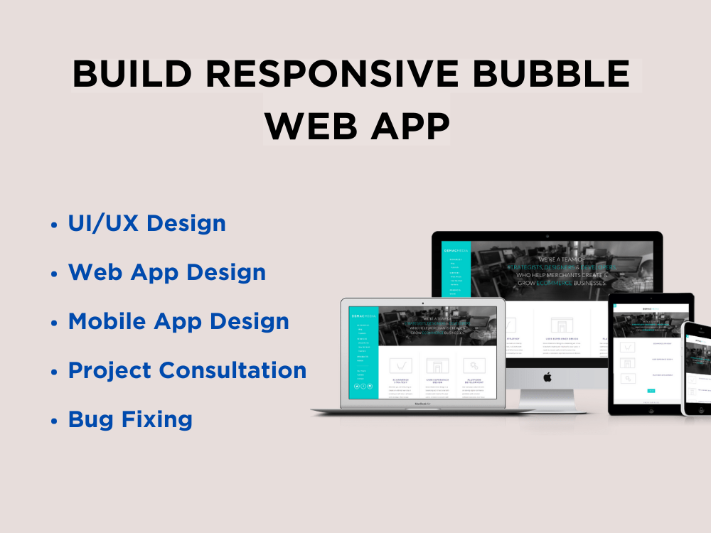 A Responsive MVP Web and Mobile App built in Bubble.io and bubble developer | Upwork